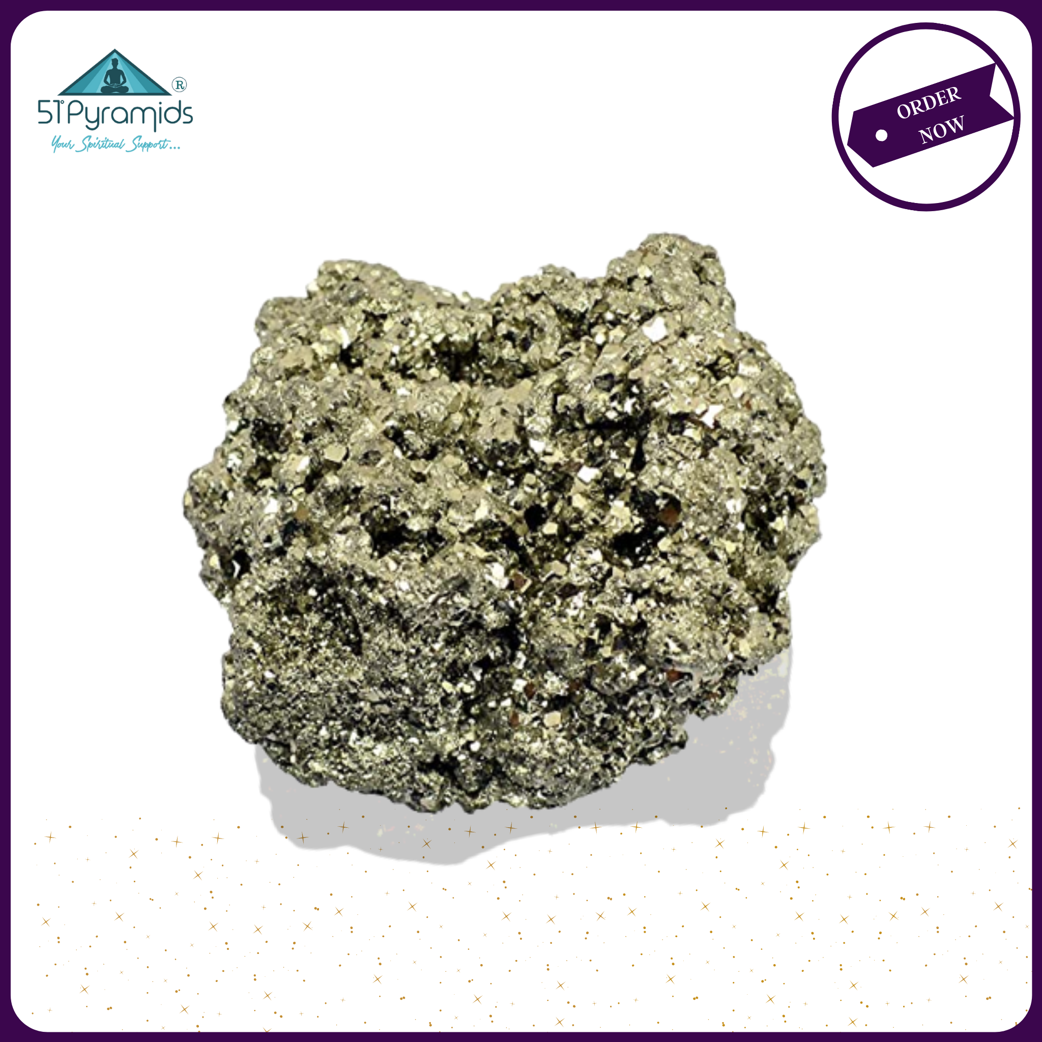 Pyrite Raw Crystal for Prosperity and Confidence Radiant Abundance ...