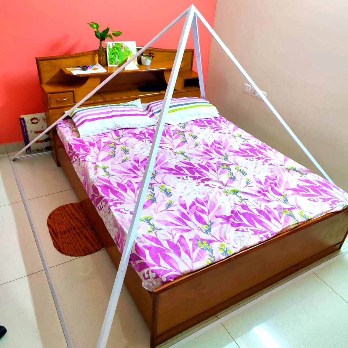 Aluminium Bed Pyramids for Indian King Size Bed - 8FT (Base Size) For ...